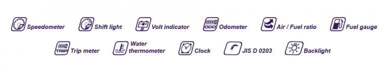 Digital SP Meter 8 Colour Light - UMA Racing