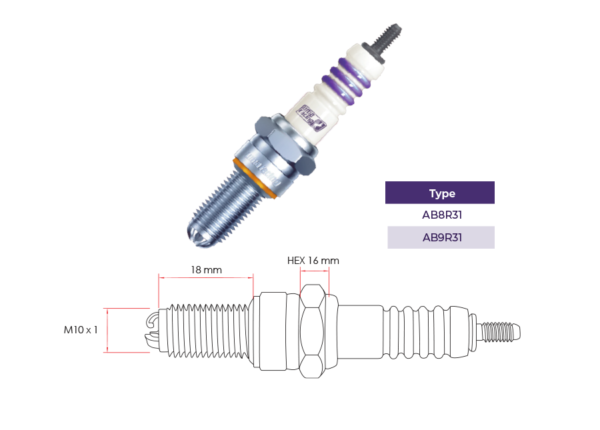 Utech Iridium Spark Plug - UMA Racing